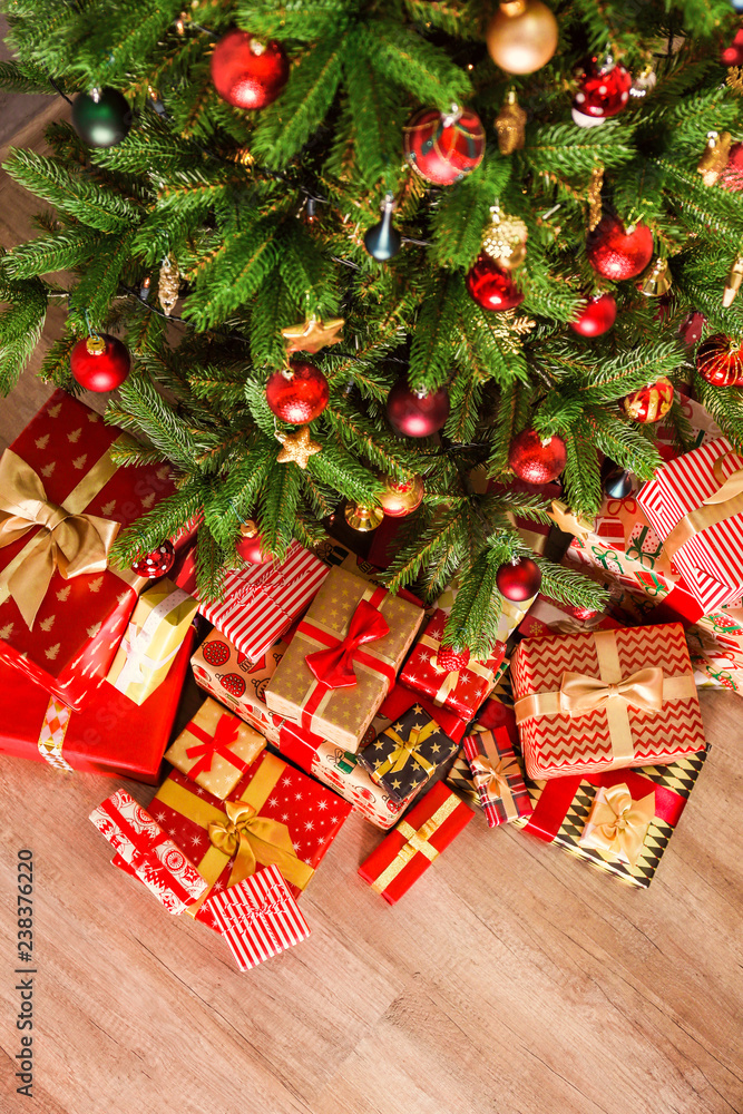 Christmas Gifts Under Tree Wallpaper