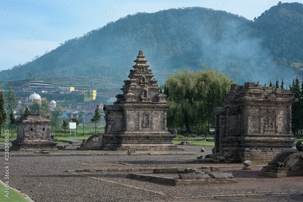 Candi Arjuna hindu temple, in Arjuna complex, Dieng Plateau, Central ...
