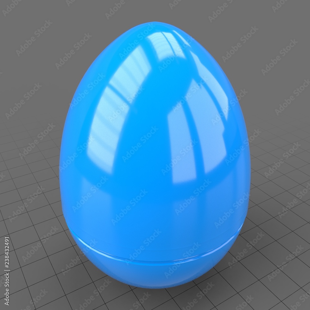 Plastic Easter egg Stock 3D asset | Adobe Stock