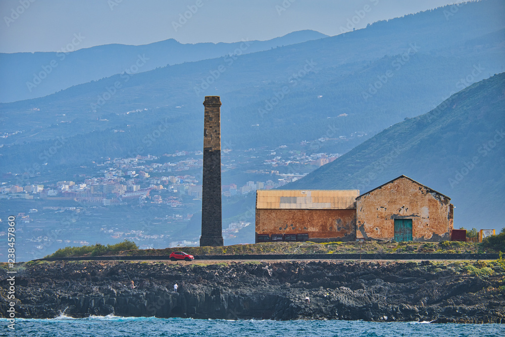 Los Silos the beautiful little town between the Atlantic coast and the ...