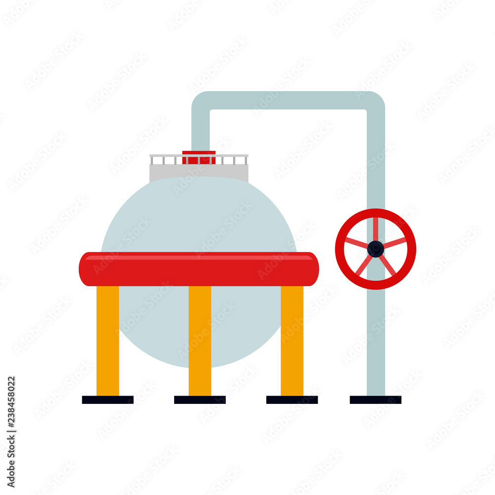 Flow control. Vector illustration. Isolated on white background. Oil ...
