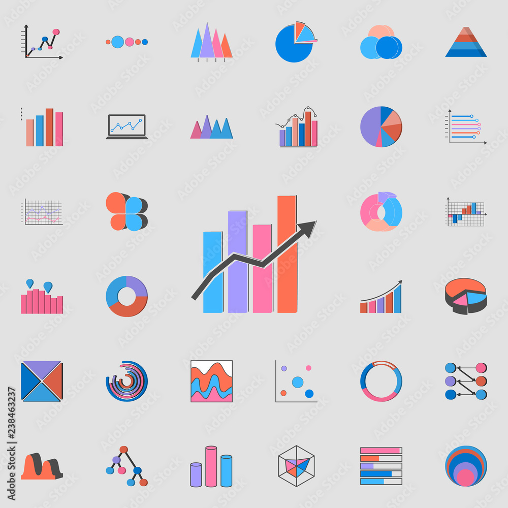 Combined chart icon. Charts & Diagramms icons universal set for web and ...
