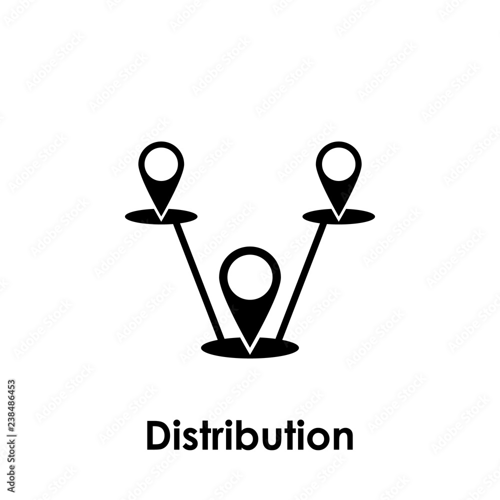 Distribution Icon Vector