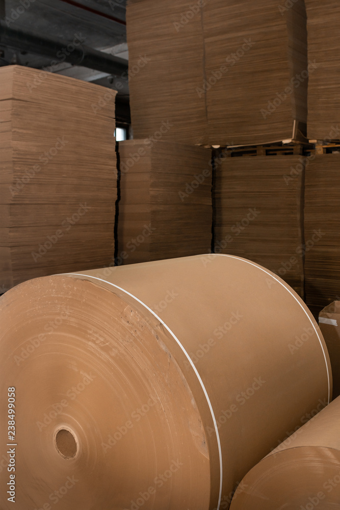 Paper production producing packaging paper and cardboard from waste ...