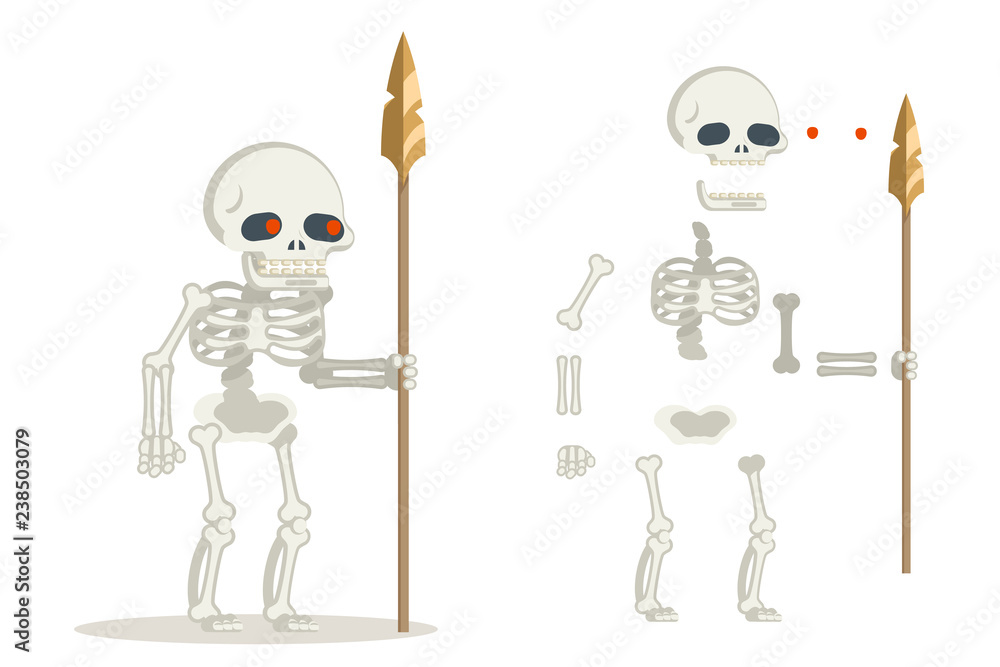Undead skeleton guardian ancient dead resurrected warrior fantasy ...