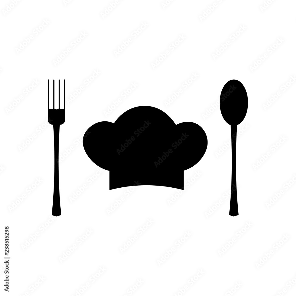 Cook, chef logo or label. Illustration for design menu restaurant or ...