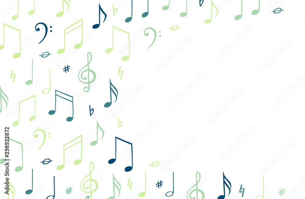 Music notes background. Banner template. Melody symbol. Stock Vector ...