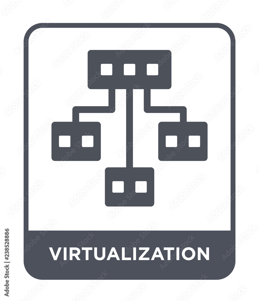 virtualization icon vector Stock Vector | Adobe Stock