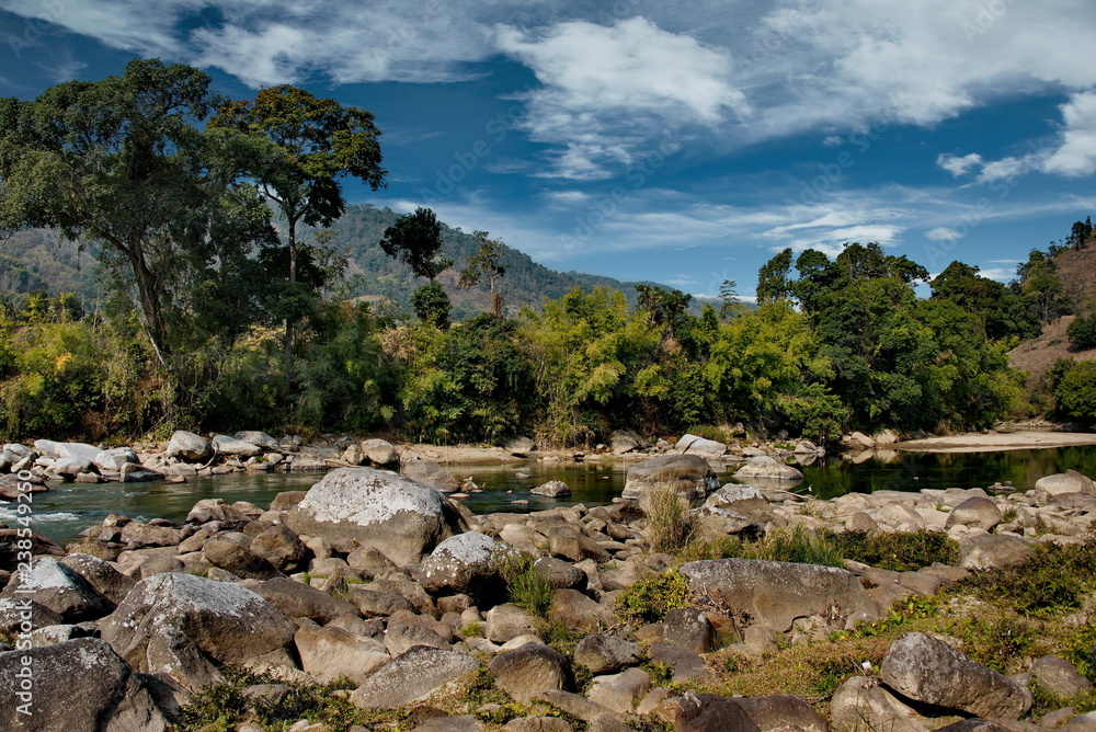 East India, Arunachal Pradesh, Singen river (right tributary of the ...
