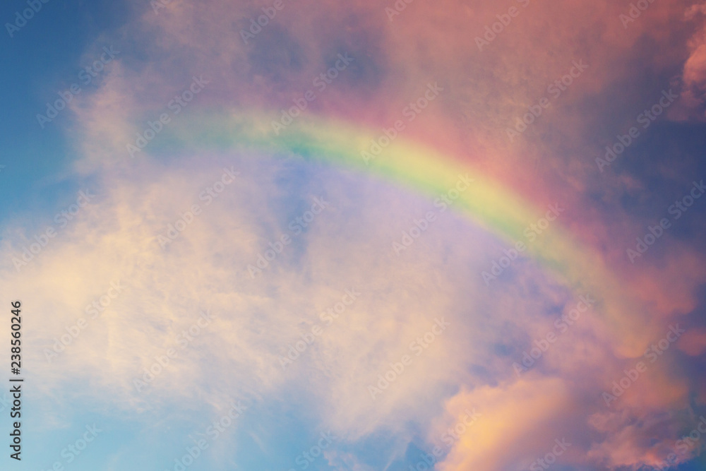Natural Rainbow After Rain
