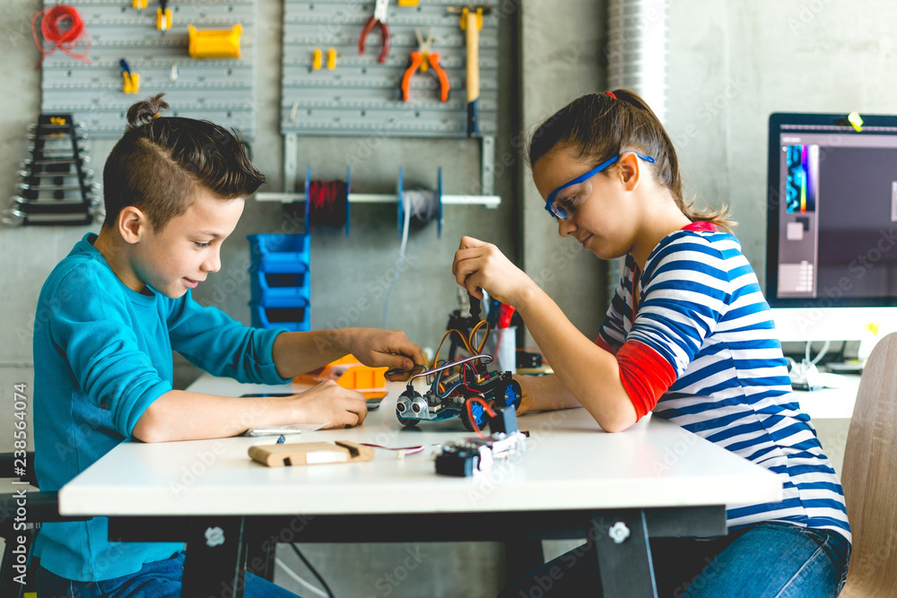 Mechanical car for school assignment Stock Photo | Adobe Stock