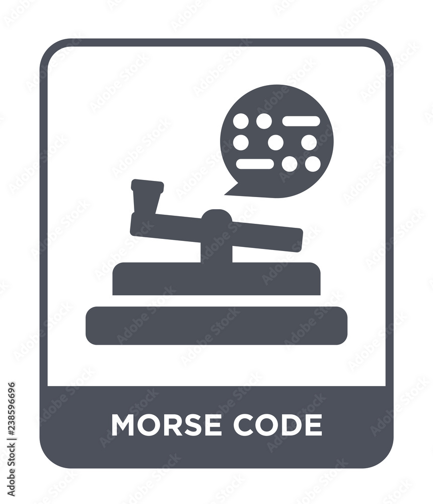 morse code icon vector Stock Vector | Adobe Stock