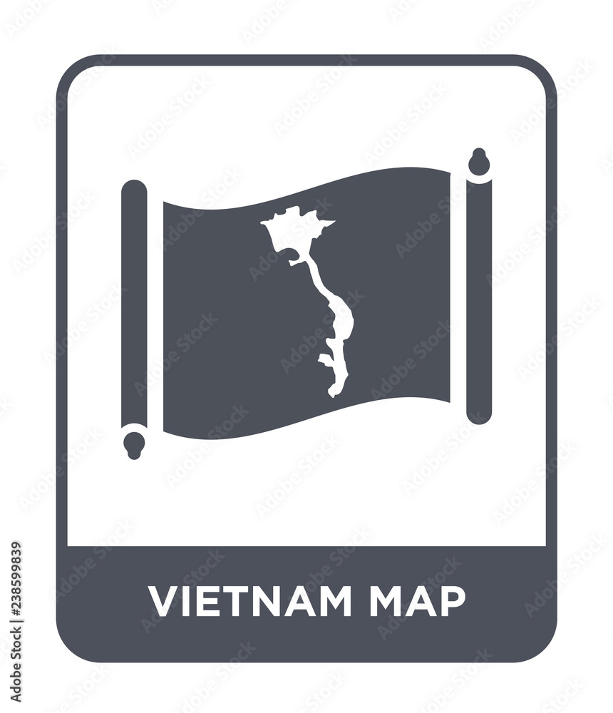 vietnam map icon vector Stock Vector | Adobe Stock