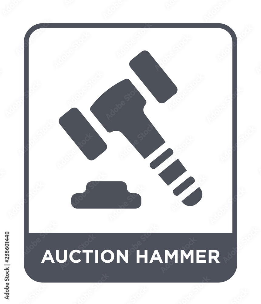 Bidding Hammer Vector