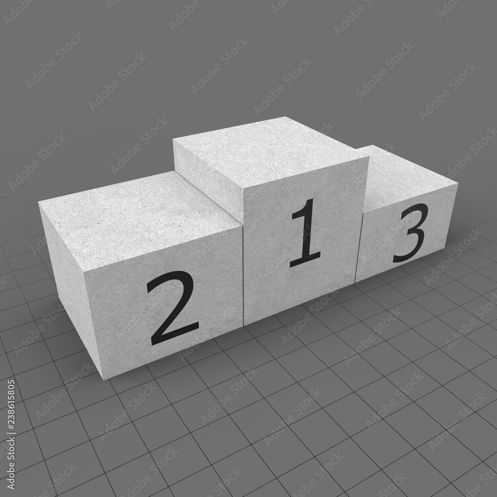 Sport podium Stock 3D asset | Adobe Stock
