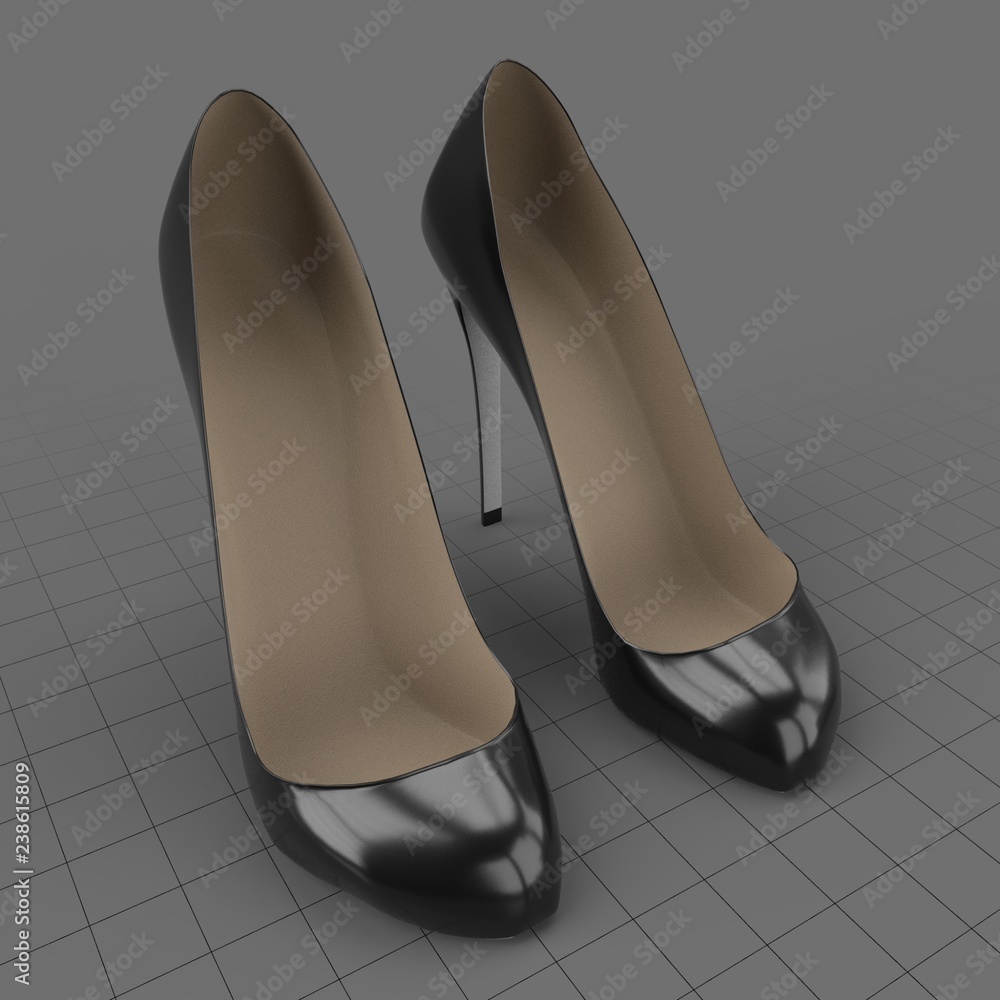 High heels 2 Stock 3D asset | Adobe Stock