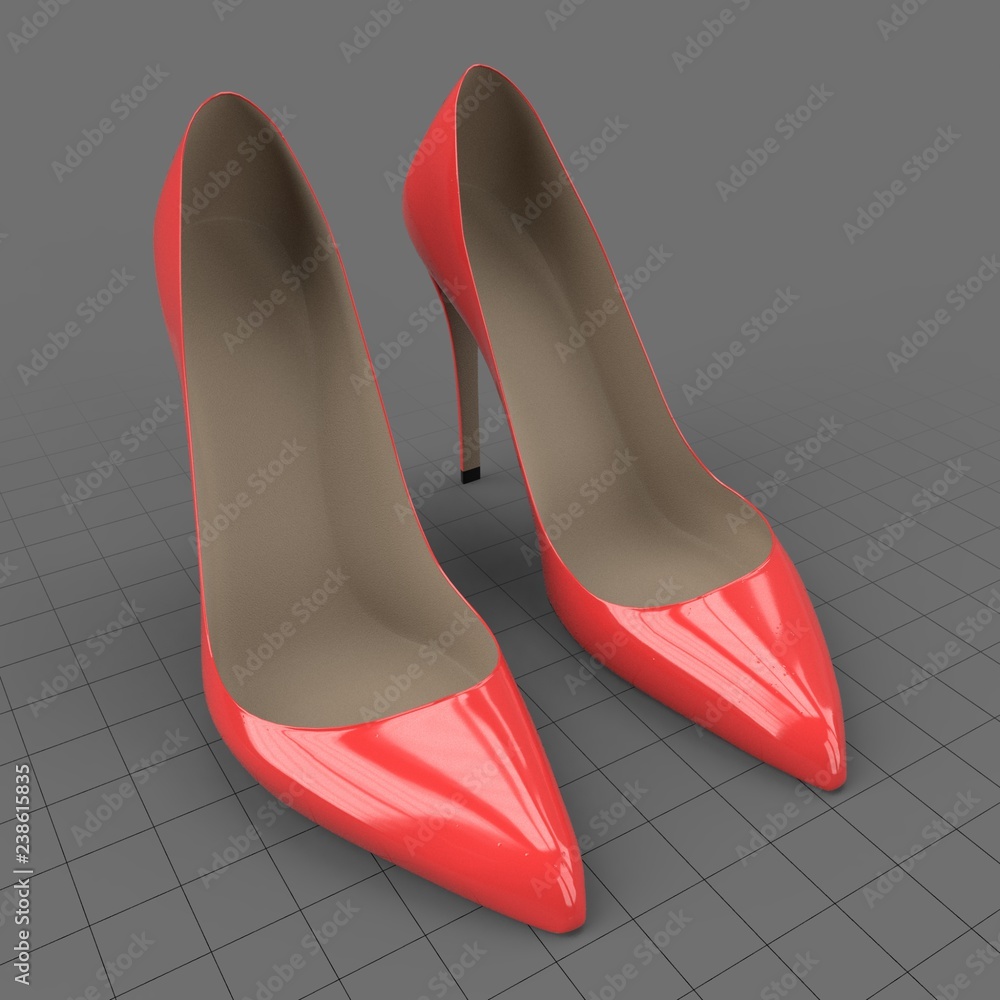 High heels 1 Stock 3D asset | Adobe Stock