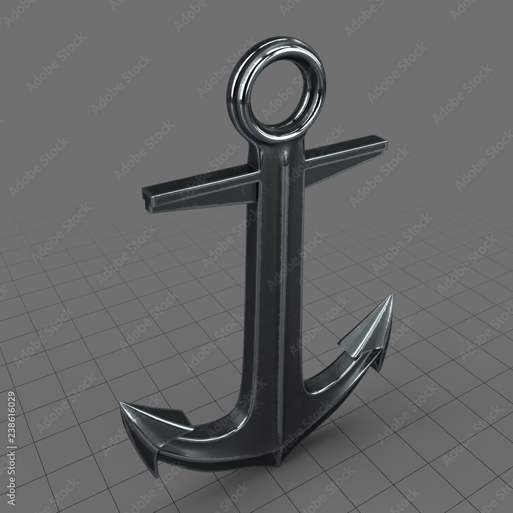 Decorative anchor Stock 3D asset | Adobe Stock
