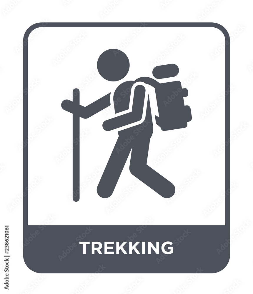 trekking icon vector Stock Vector | Adobe Stock