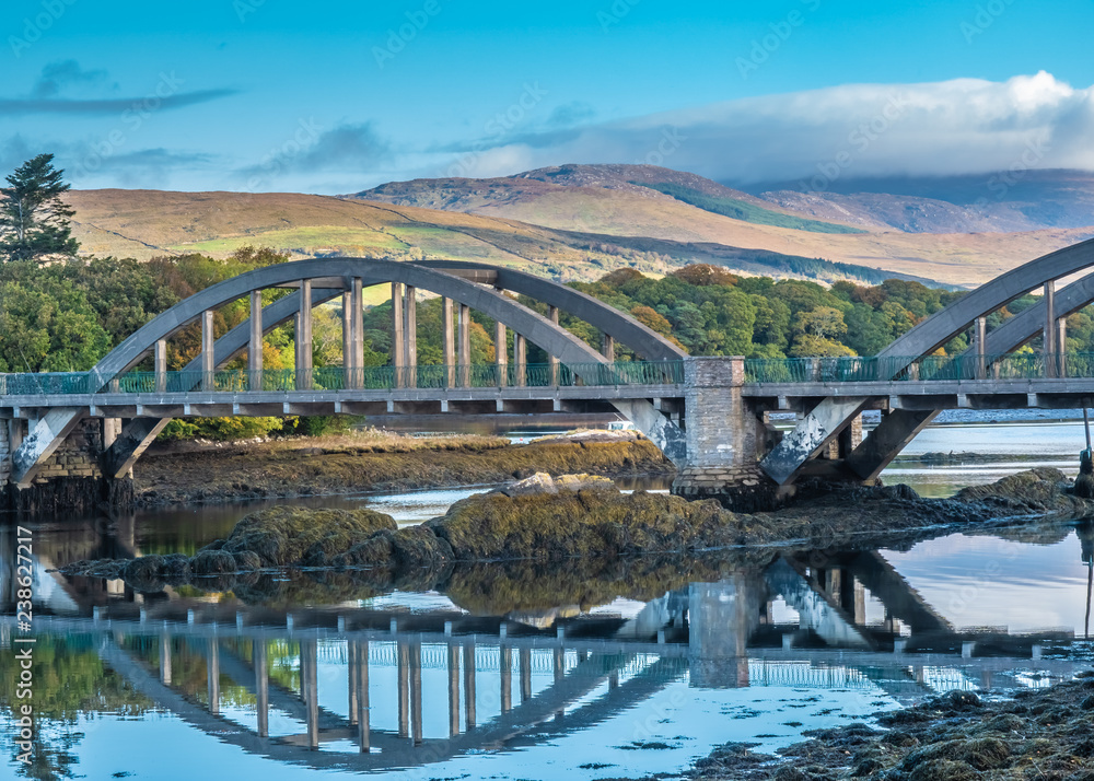 Suspension Bridge in charming small town of Kenmare (the little nest ...