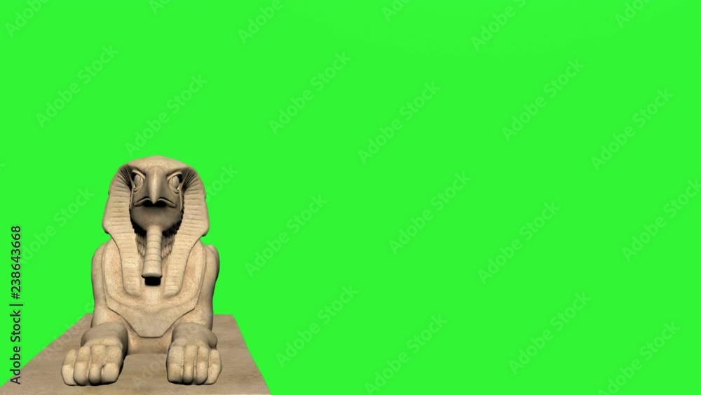 HD Green screen of Egyptian Sphinx Stock Video | Adobe Stock