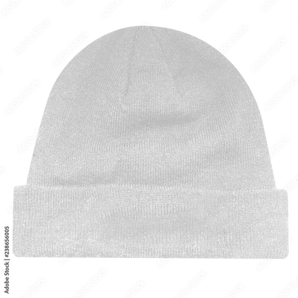 Plain White Beanie