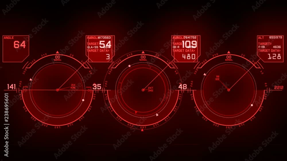 4k Radar GPS signal tech screen display,future science sci-fi data ...
