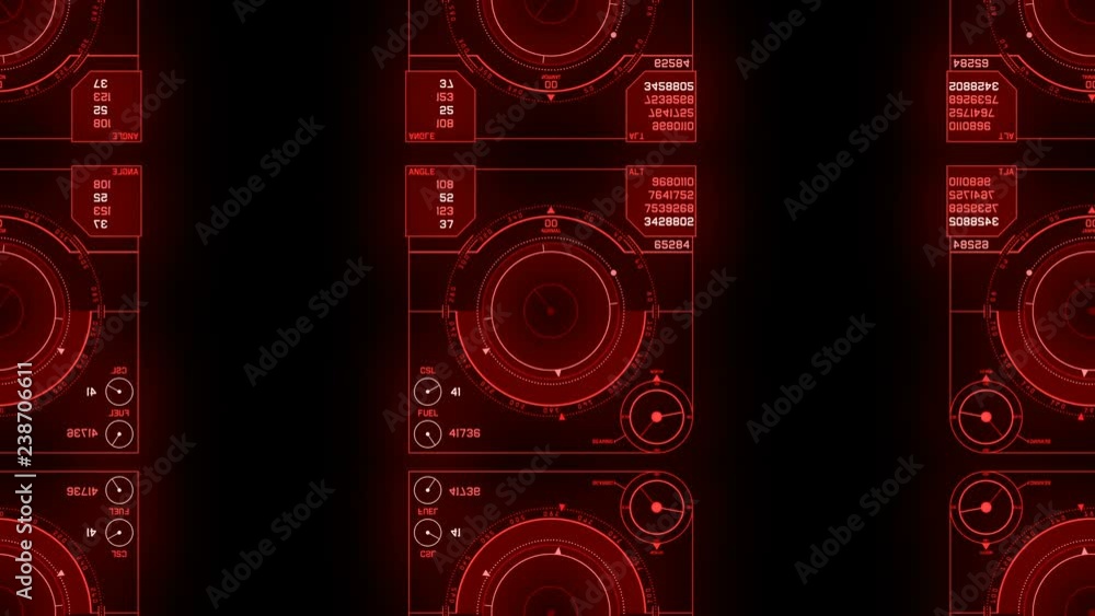 4k Radar GPS signal tech screen display,future science sci-fi data ...