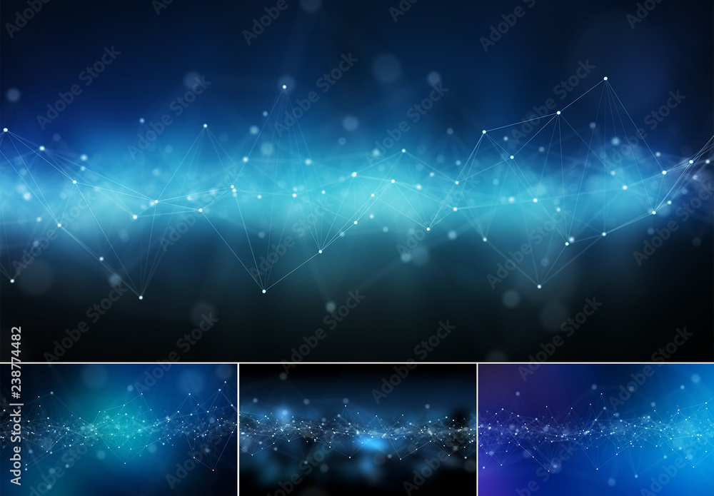 4 Isolated Connection Backgrounds with Editable Colors Stock Template ...