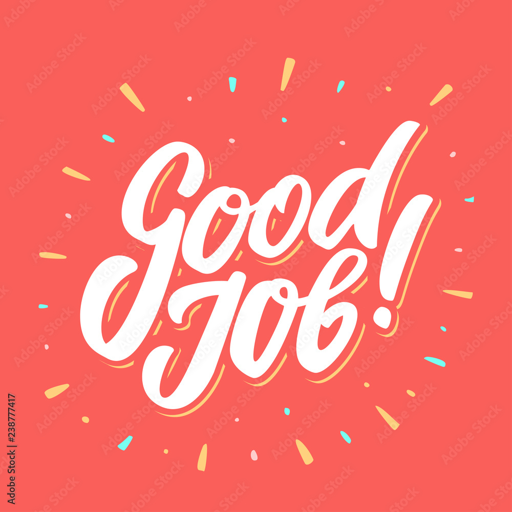 Good job banner. Stock Vector | Adobe Stock