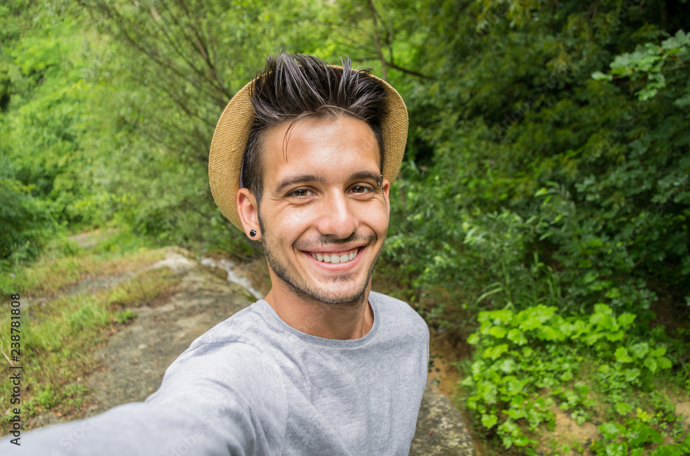 Handsome Man Face Selfie