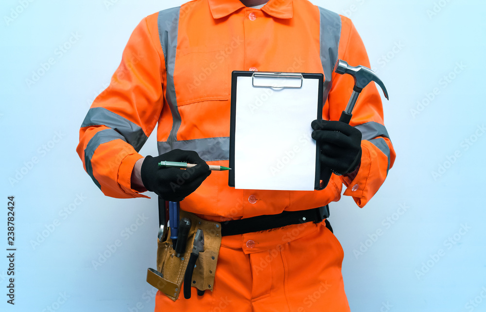 Building contract. Fix list. Building agreement mockup. Construction ...