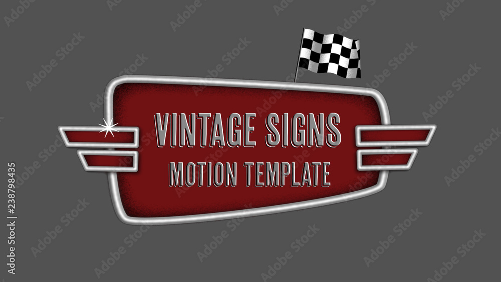 Vintage Sign Titles Stock Template | Adobe Stock