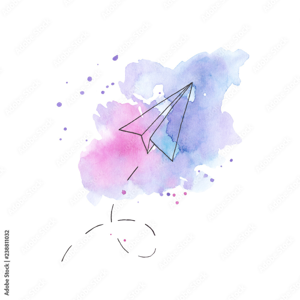 Paper Plane Painting