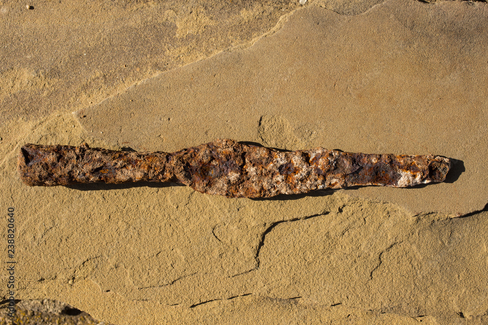 Archaeological finds. Ancient tool of the 5th century. Gladiator ...