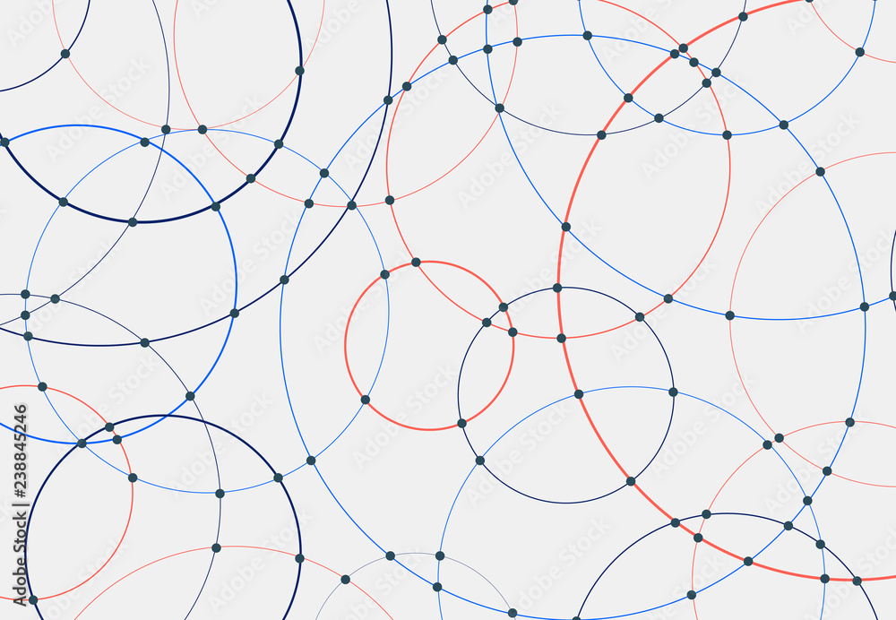 Red And Blue Connected Circle Logo