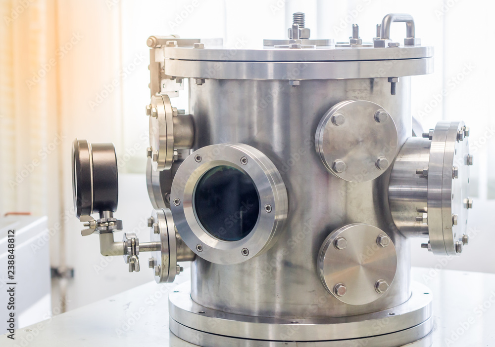 part of vacuum chamber in laboratory, Background/texture of part vacuum ...