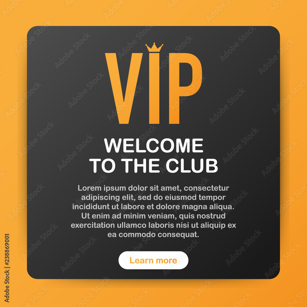 VIP club party premium invitation card poster flyer. Black and golden ...