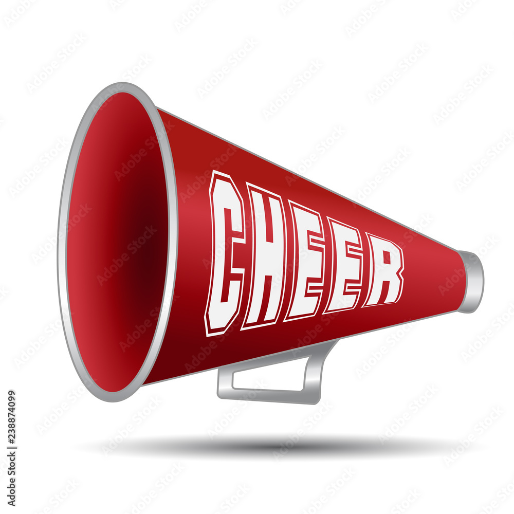 Megaphone-Cheer used by cheerleaders Stock Vector | Adobe Stock