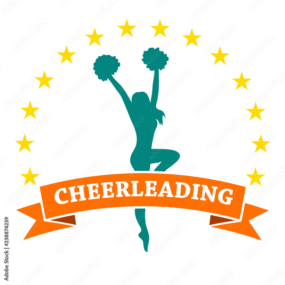 logo for cheerleading Stock Vector | Adobe Stock