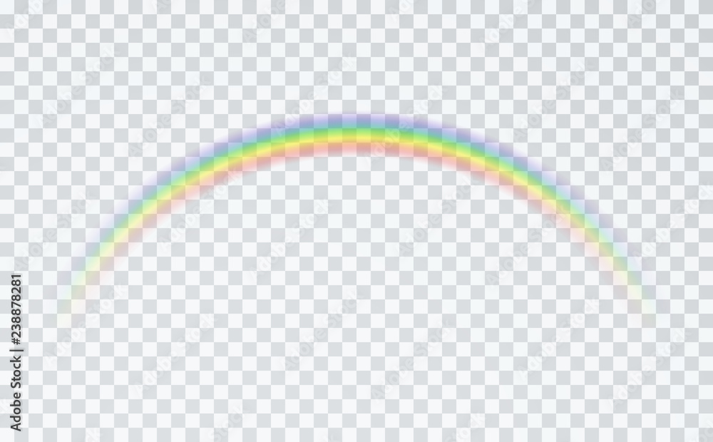 Rainbow icon isolated on transparent background. Spectrum fantasy ...