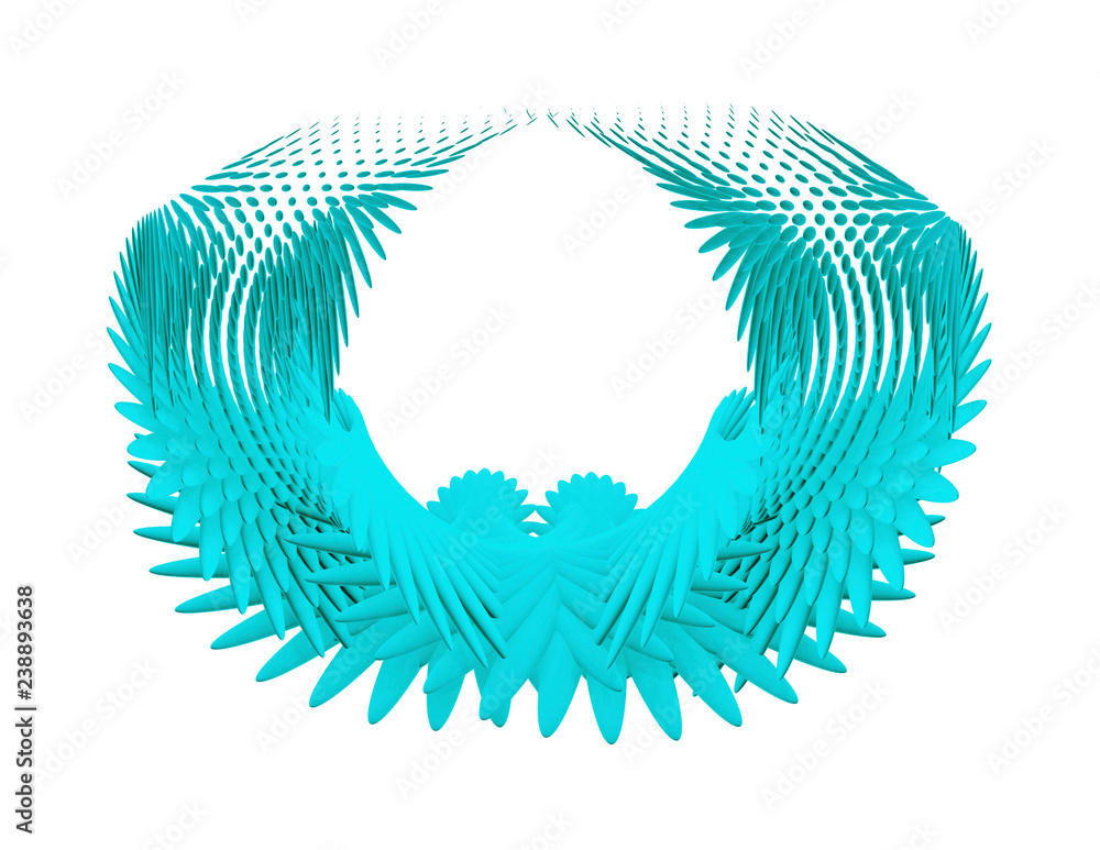 Guardian Angel Wings Isolated On White Background Stock Illustration ...