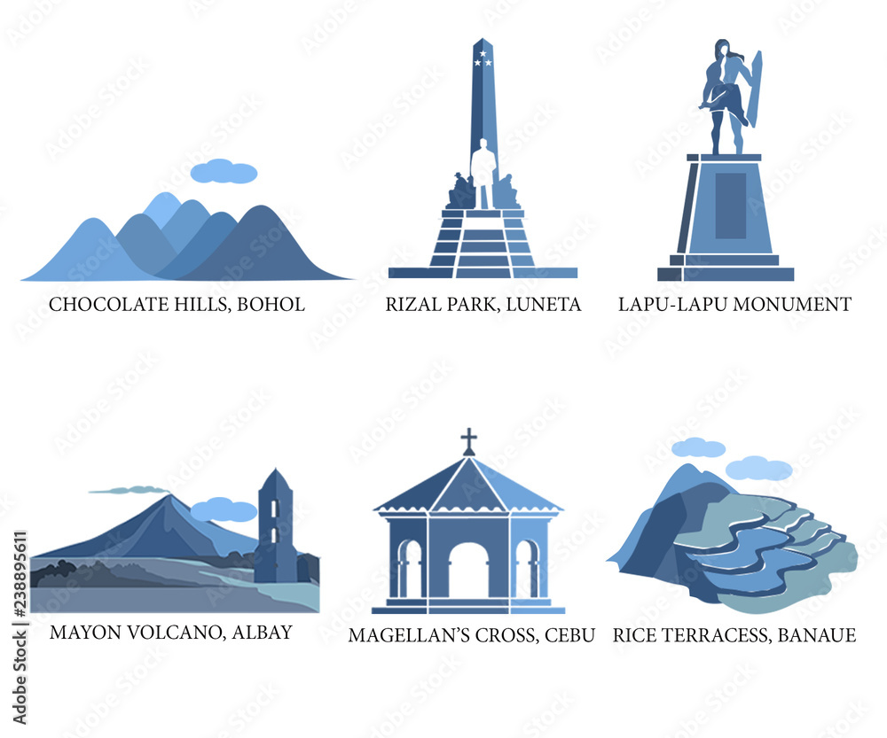PHILIPPINE LANDMARK Stock Illustration | Adobe Stock