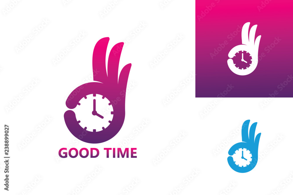 Good Time Logo Template Design Vector, Emblem, Design Concept, Creative ...