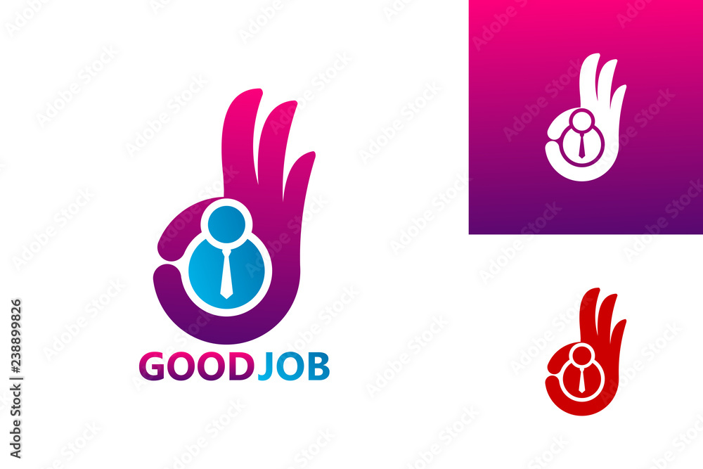 Good Job Logo Template Design Vector, Emblem, Design Concept, Creative ...