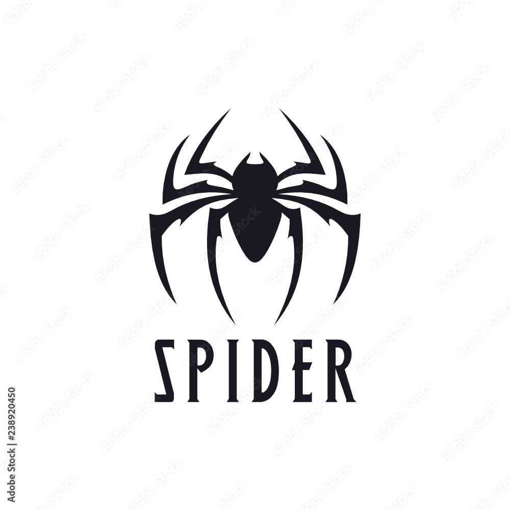 Spider Badge logo design inspiration Stock Vector | Adobe Stock
