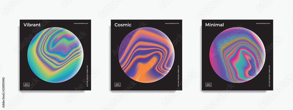 Set of abstract trendy backgrounds Stock Vector | Adobe Stock