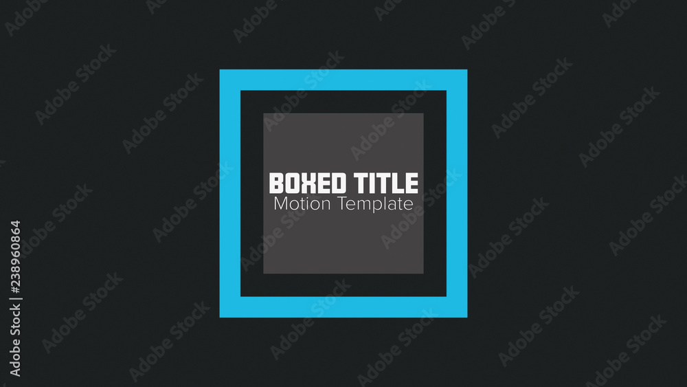 Boxed Title Stock Template | Adobe Stock