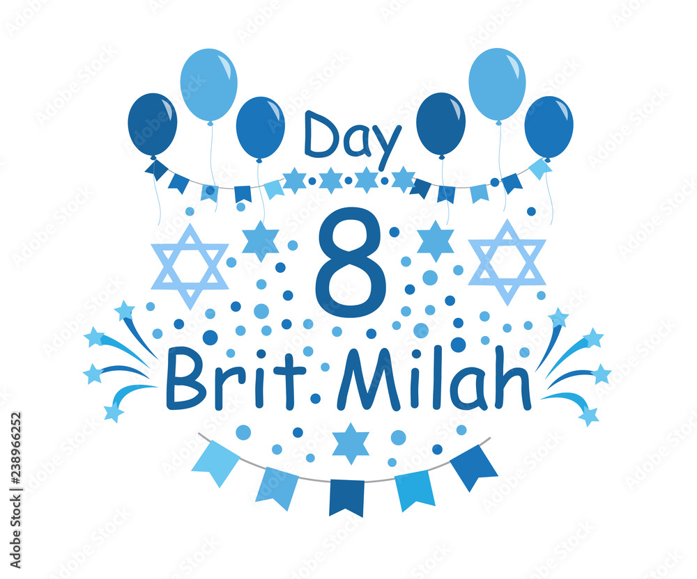 Brit Milah Jewish tradition. Holiday. Judaism. Greeting cards for a boy ...