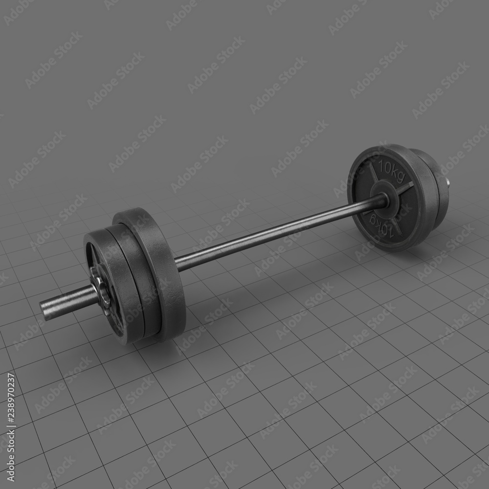 Barbell Stock 3D asset | Adobe Stock